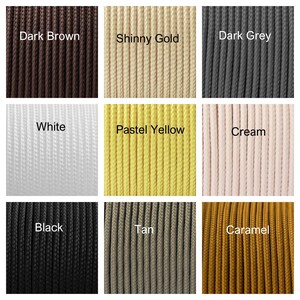 Thin Lightweight Id Dog Collar - 6mm Round Cord - Choose Your Own ...