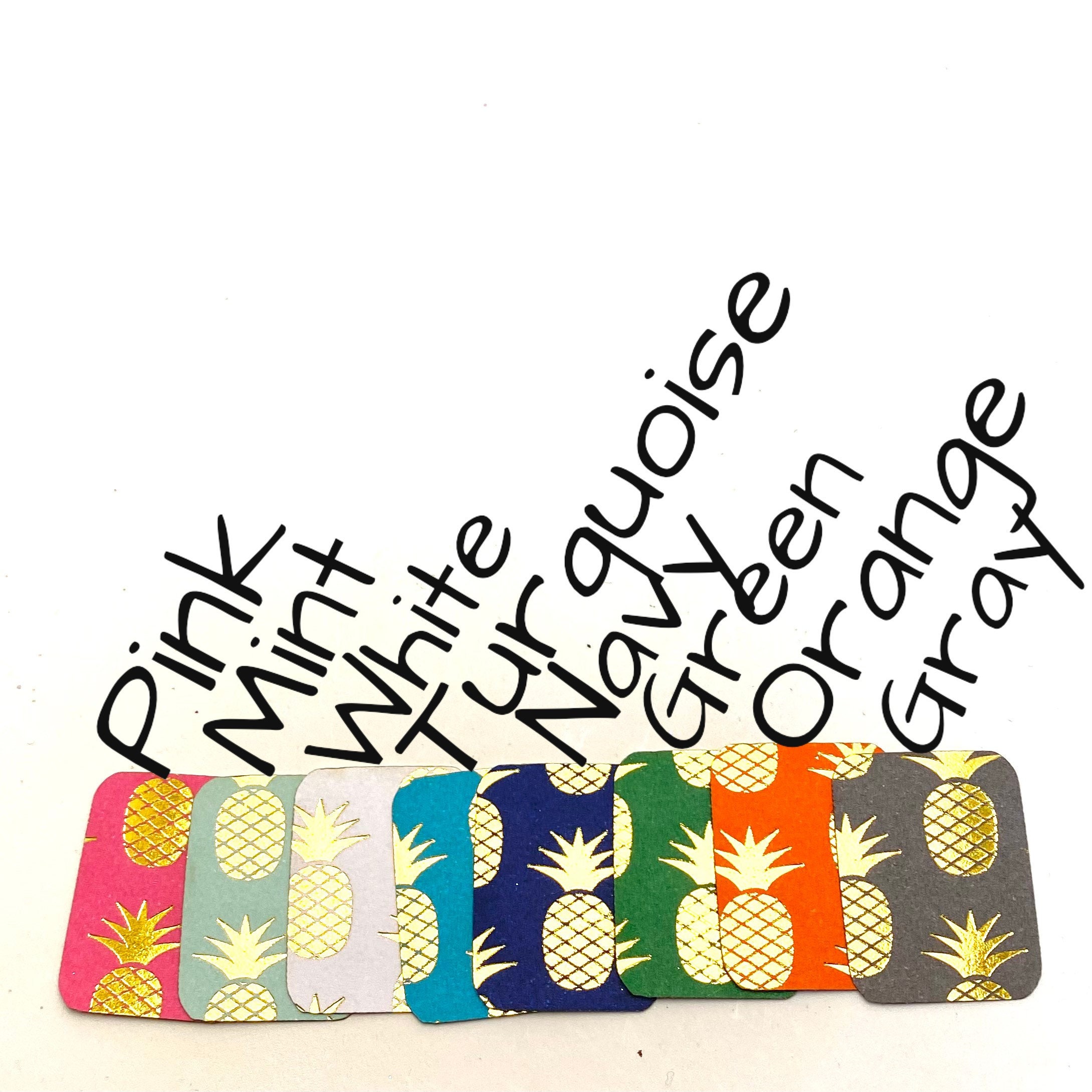 Gold Foil Pineapple Xray Markers Customized with Initials | Etsy