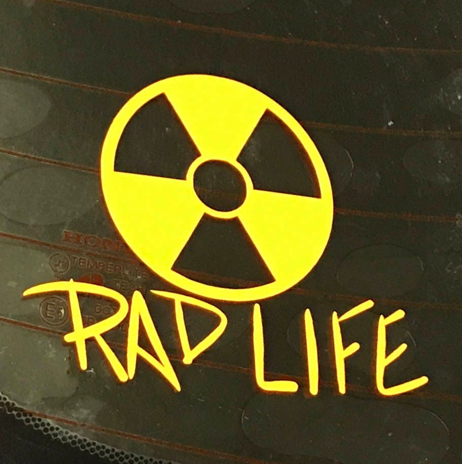 Rad Life Window Decal 4x5 | Etsy