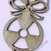 Radiation Symbol Ornament in Rustic Silver With Sparkles - Etsy