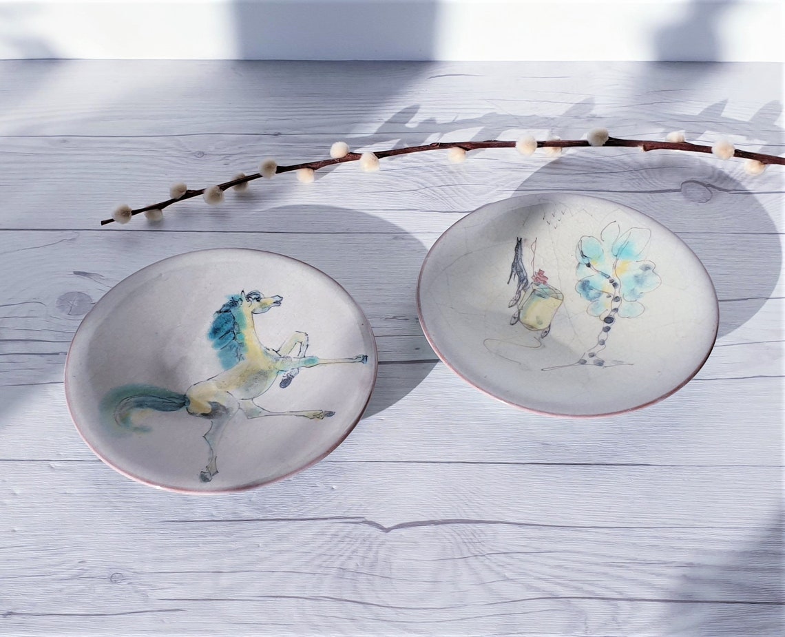 Vintage Dutch Studio Pottery Hand Painted / Illustrated Horse - Etsy UK