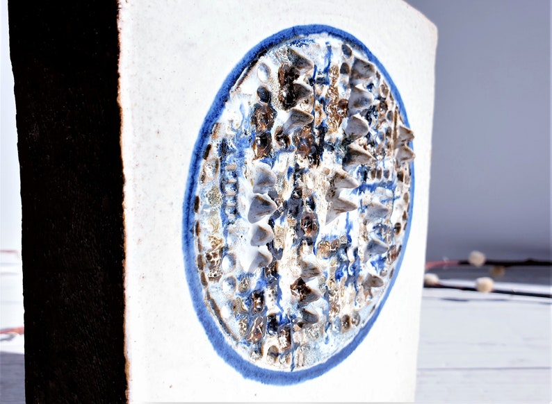 Vintage Studio Pottery Contemporary Textured Relief Contrast - Etsy UK