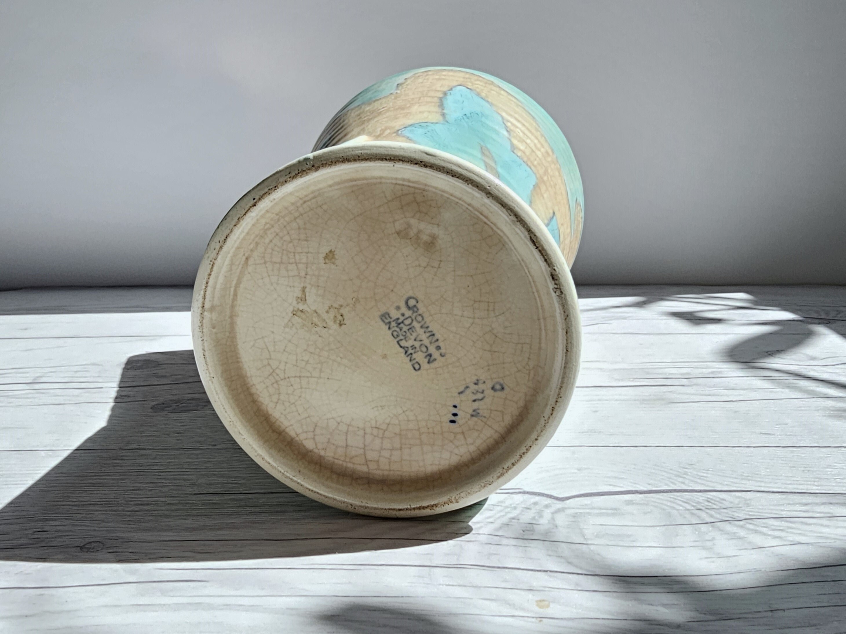 Crown Devon, Art Deco, Powdered Verdigris and Latte Palette, Tapered ...