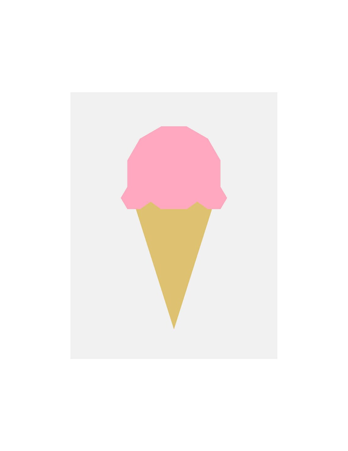 Ice Cream Scoop Paper Piecing Pattern, PDF - Etsy