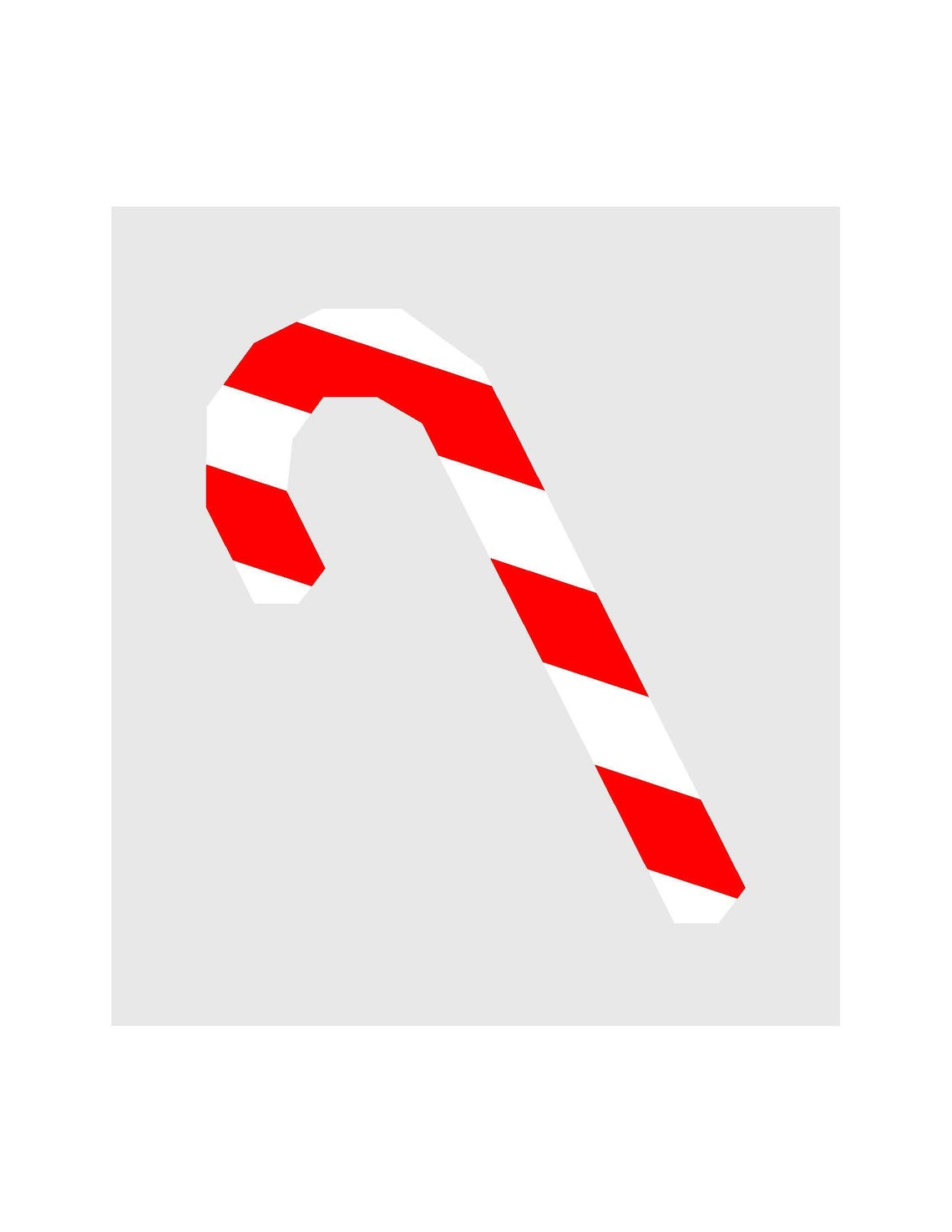 Candy Cane Paper Piecing Pattern PDF - Etsy