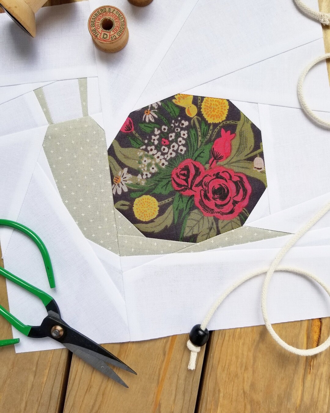 Snail Paper Piecing Pattern, PDF - Etsy