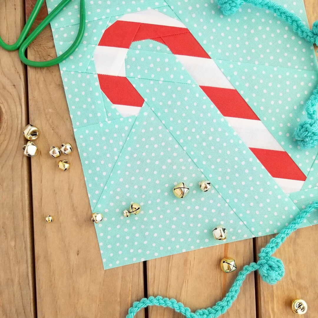 Candy Cane Paper Piecing Pattern, PDF - Etsy
