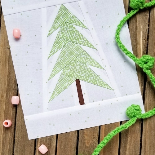 Tree Paper Pieced Quilt Pattern in PDF - Etsy