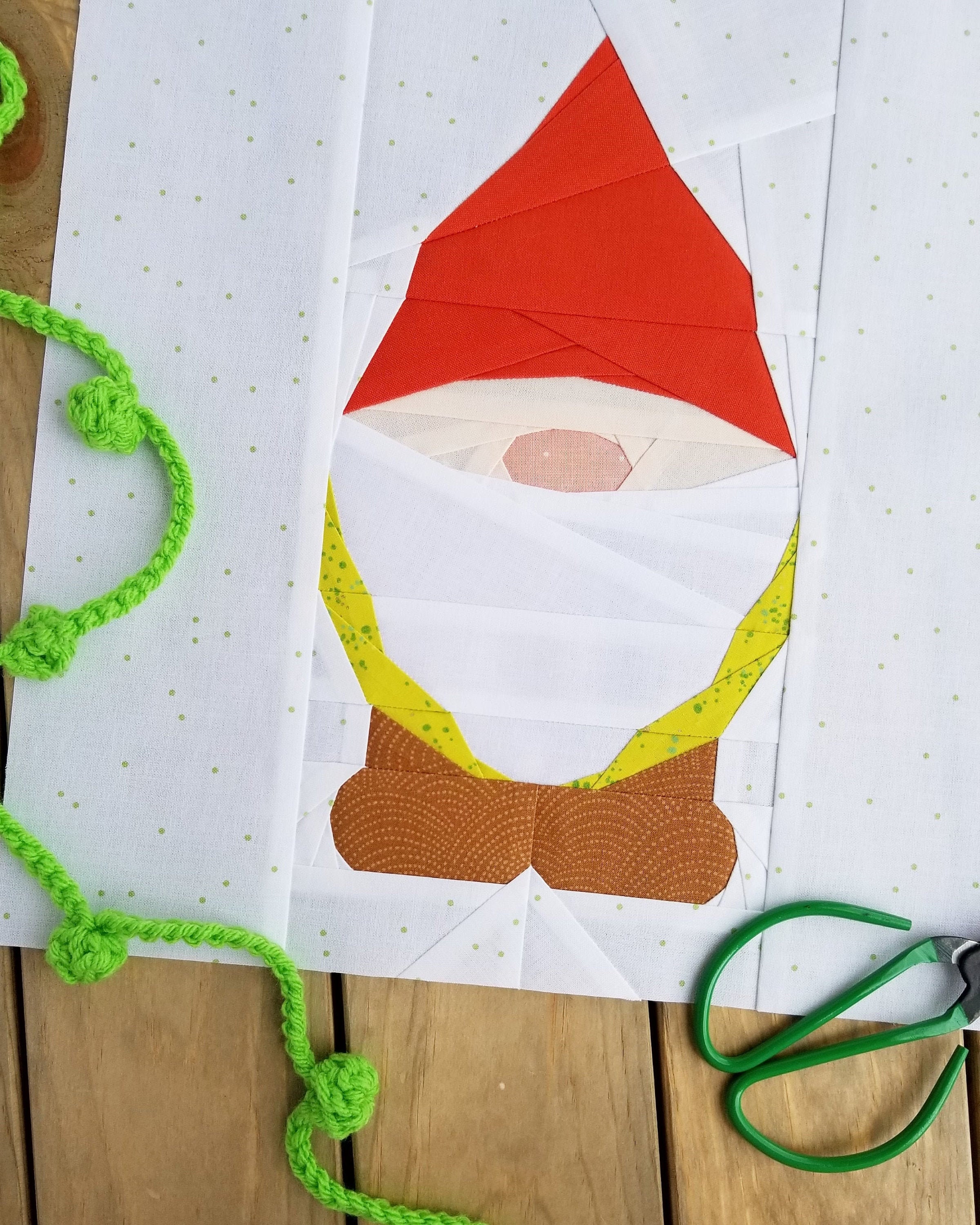 Gnome Paper Piecing Pattern, PDF - Etsy