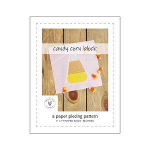 Candy Corn Paper Piecing Pattern, PDF - Etsy