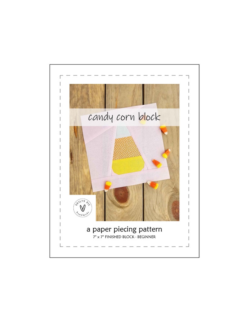 Candy Corn Paper Piecing Pattern, PDF - Etsy