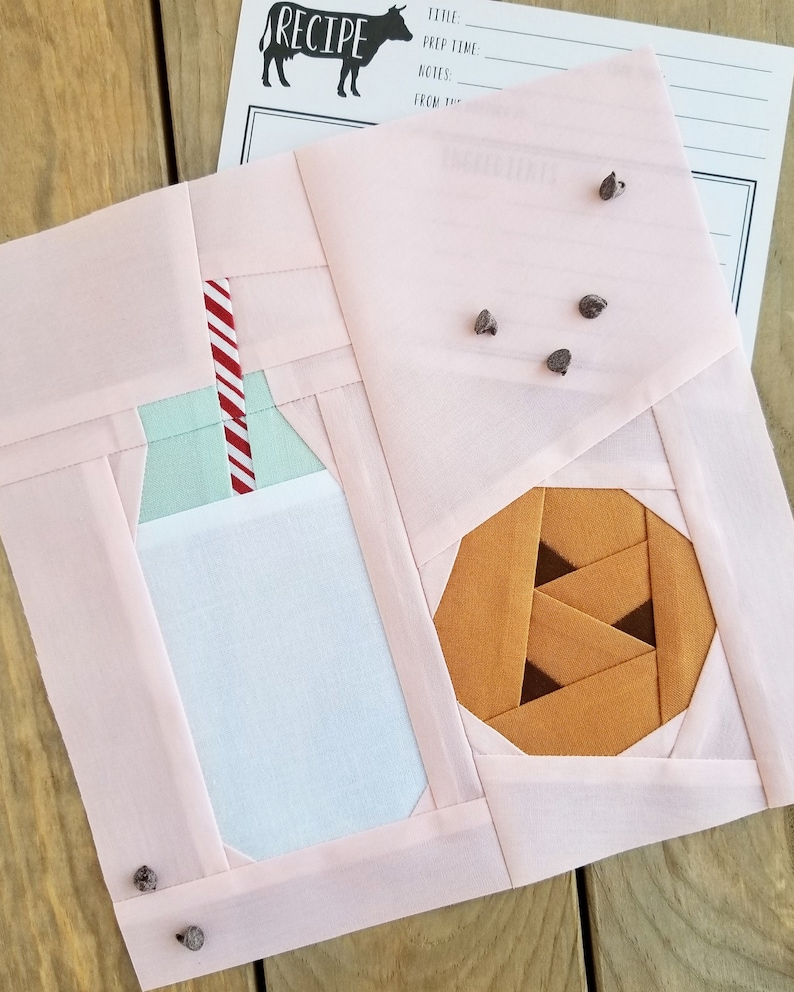 Milk and Cookies Paper Piecing Pattern PDF | Etsy