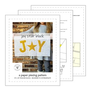 Joy Paper Piecing Pattern, PDF - Etsy