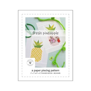 Fresh Pineapple Paper Piecing Pattern, PDF - Etsy