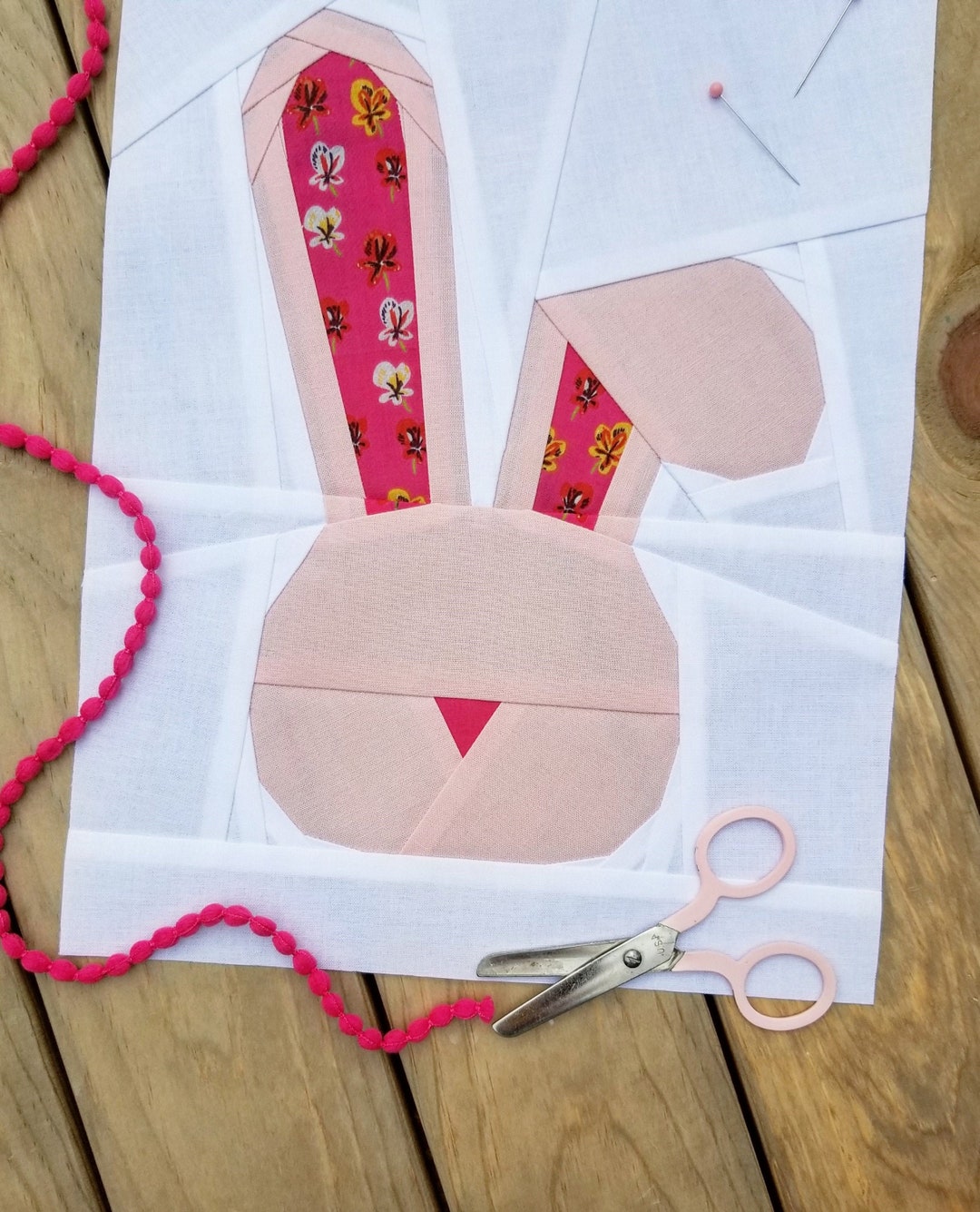 Bunny Paper Piecing Pattern, PDF - Etsy