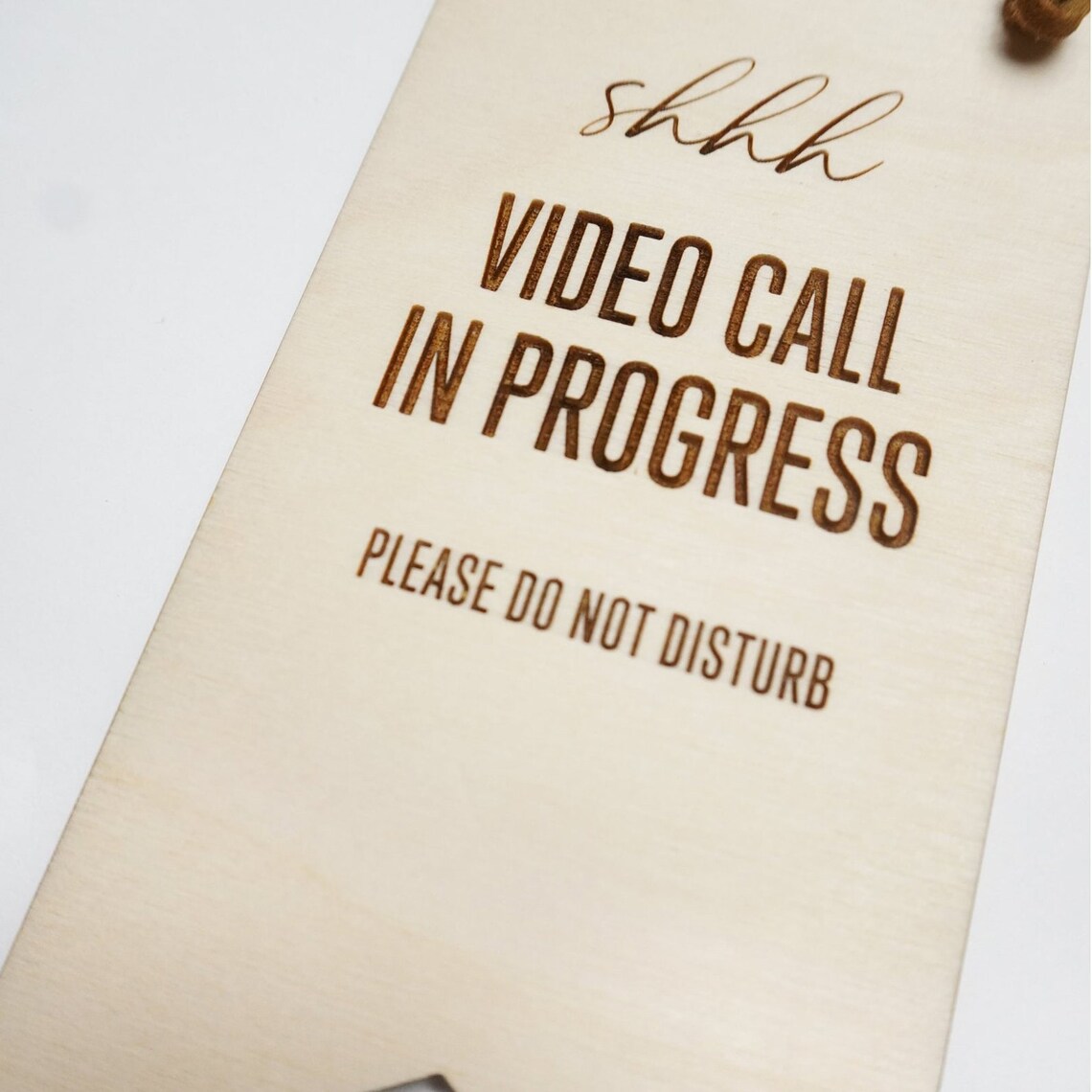 Video Call in Progress Do Not Disturb Door Hanger Sign - Etsy