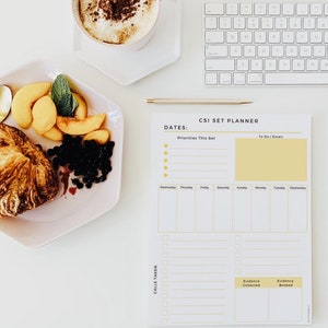 CSI Crime Scene Investigator Set Planner Printable - Etsy