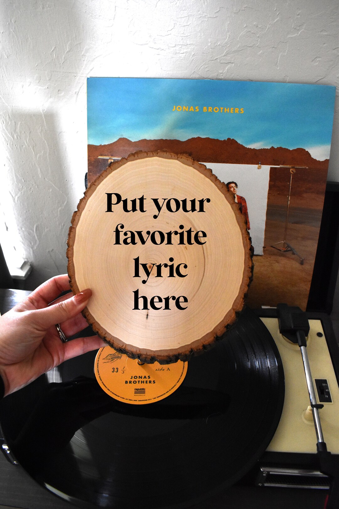 Jonas Brothers Custom Engraved Wood Sign | Engraved Quote or Name ...