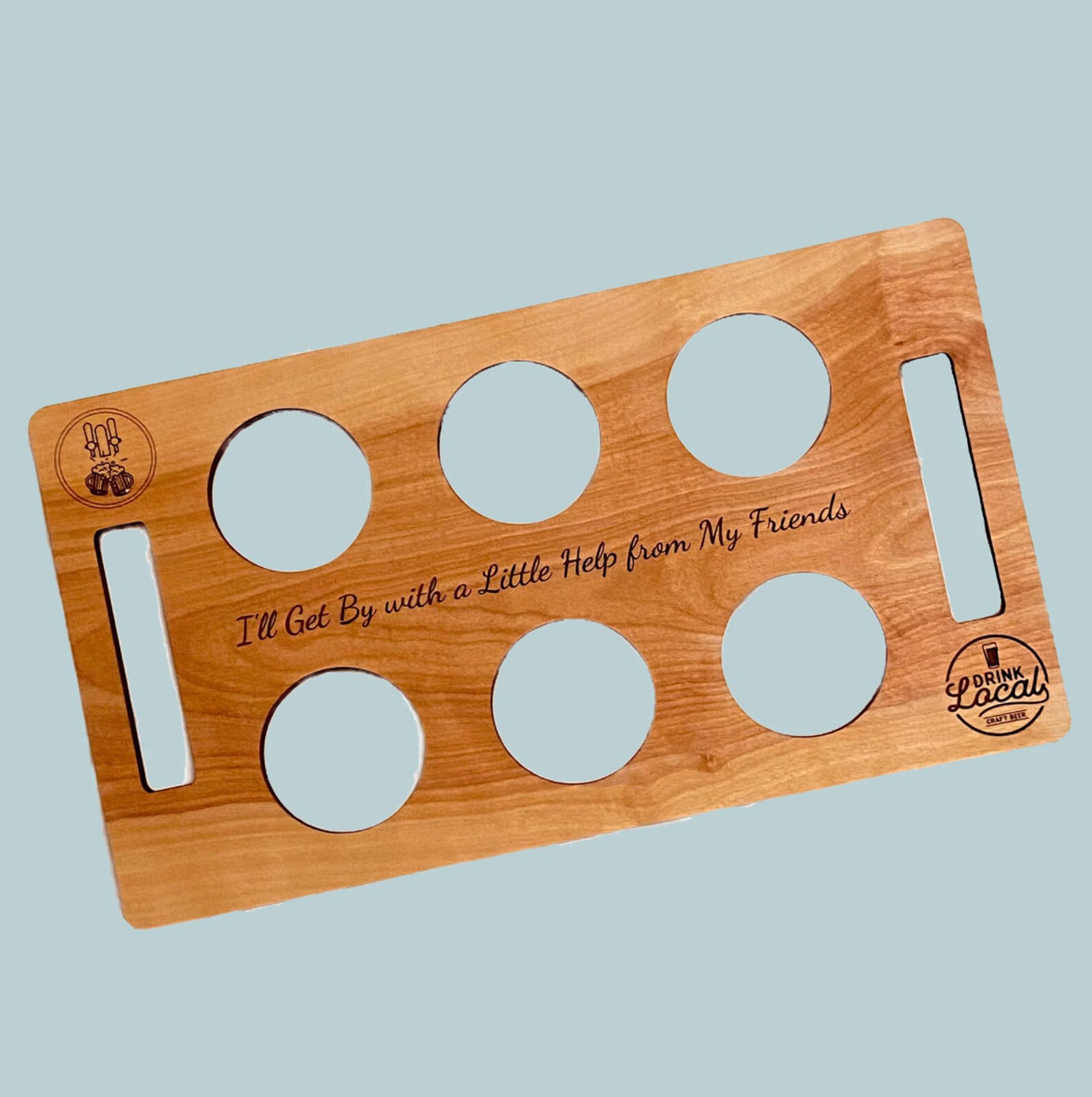 Personalized Laser Engraved Beverage Caddy 6 Cup Holder - Etsy