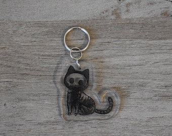 Cat Acrylic Keychain - Etsy