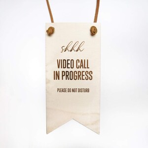 Video Call in Progress Do Not Disturb Door Hanger Sign - Etsy