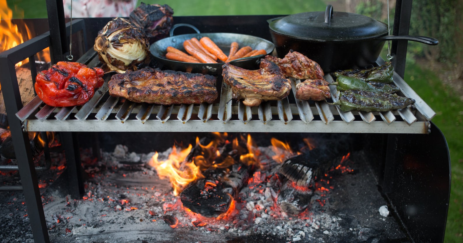USA MADE. Fireplace and Restaurant Inserts Wood-fired Parrilla Grill - Etsy