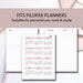 2024 Weekly Planner Printable Pink BUNDLE, 2024 Week on 1 Page Pdf, A5 ...
