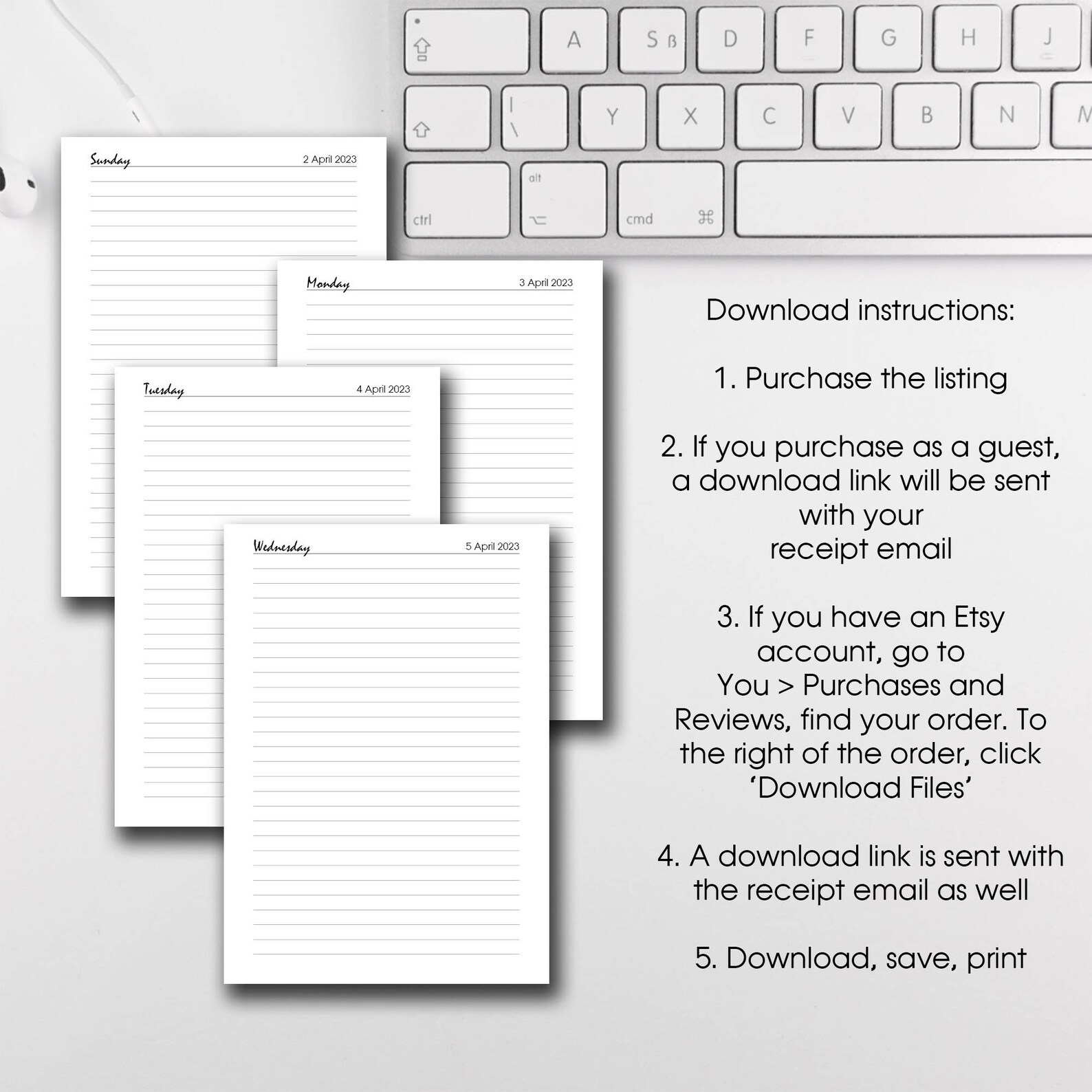 2023 Daily Journal Printable 2023 Printable Daily Diary - Etsy Australia