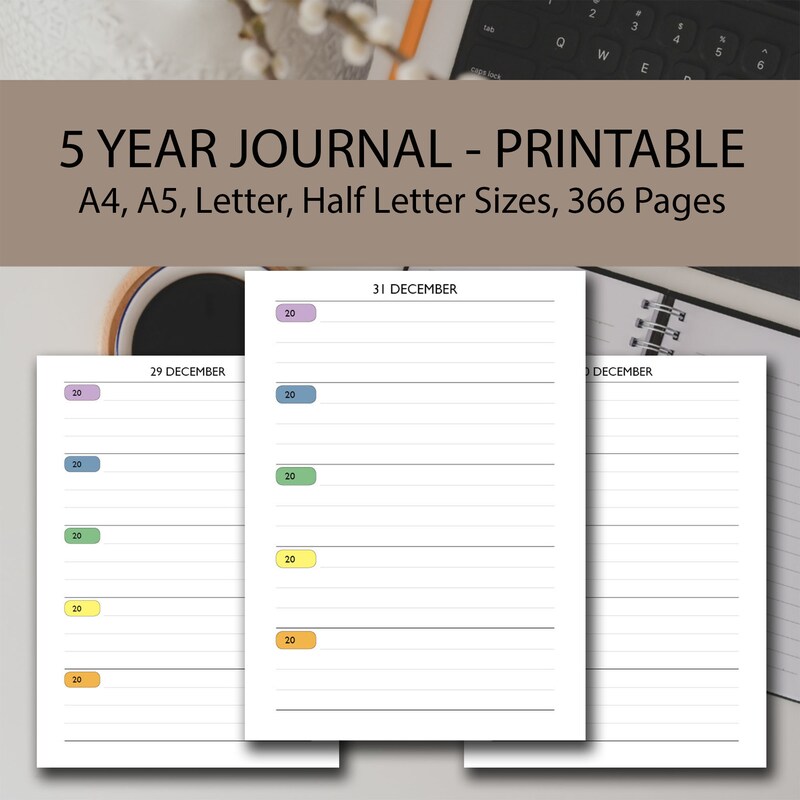 Printable Journal - Etsy