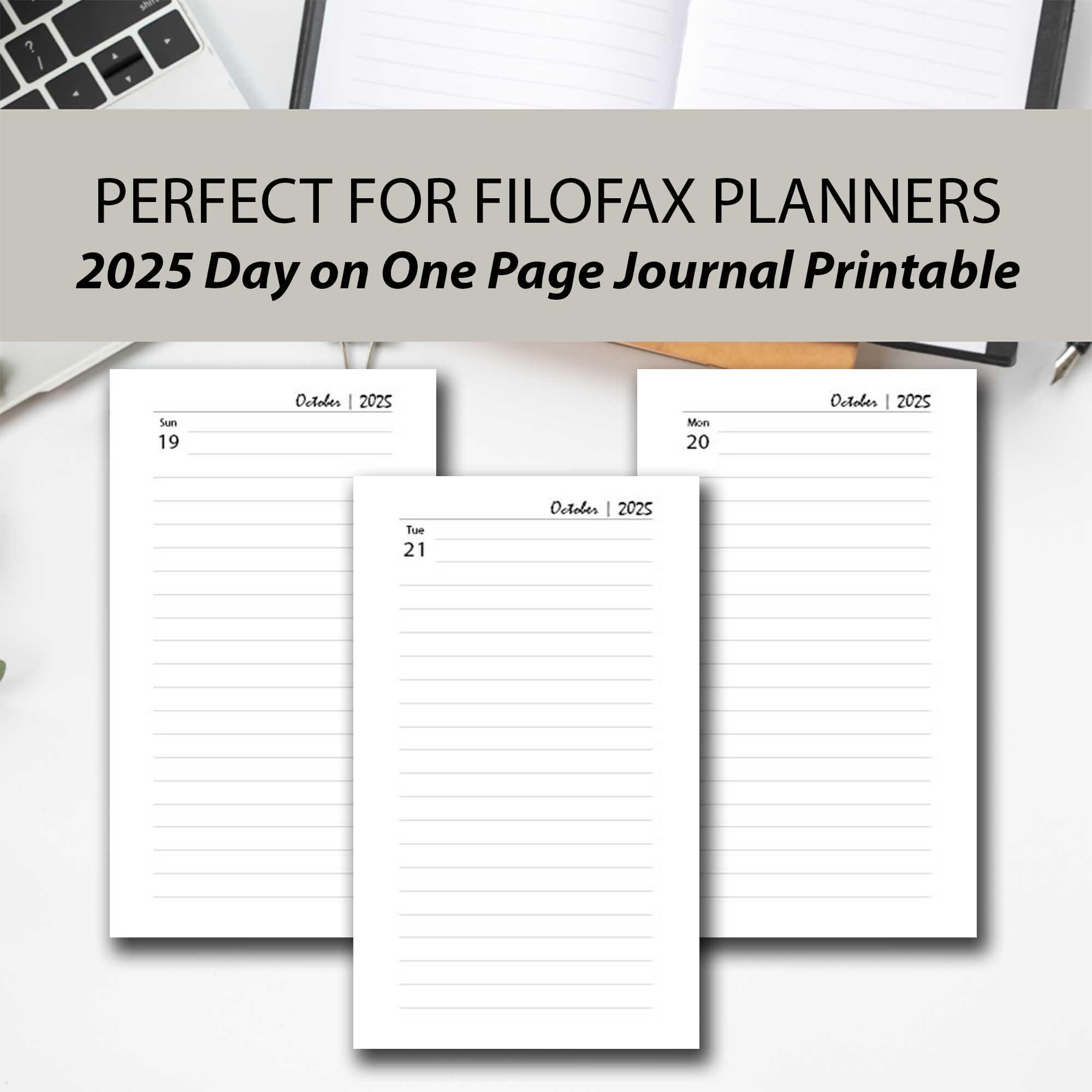 2025 Daily Planner Personal Size Printable, 2025 Personal Size ...