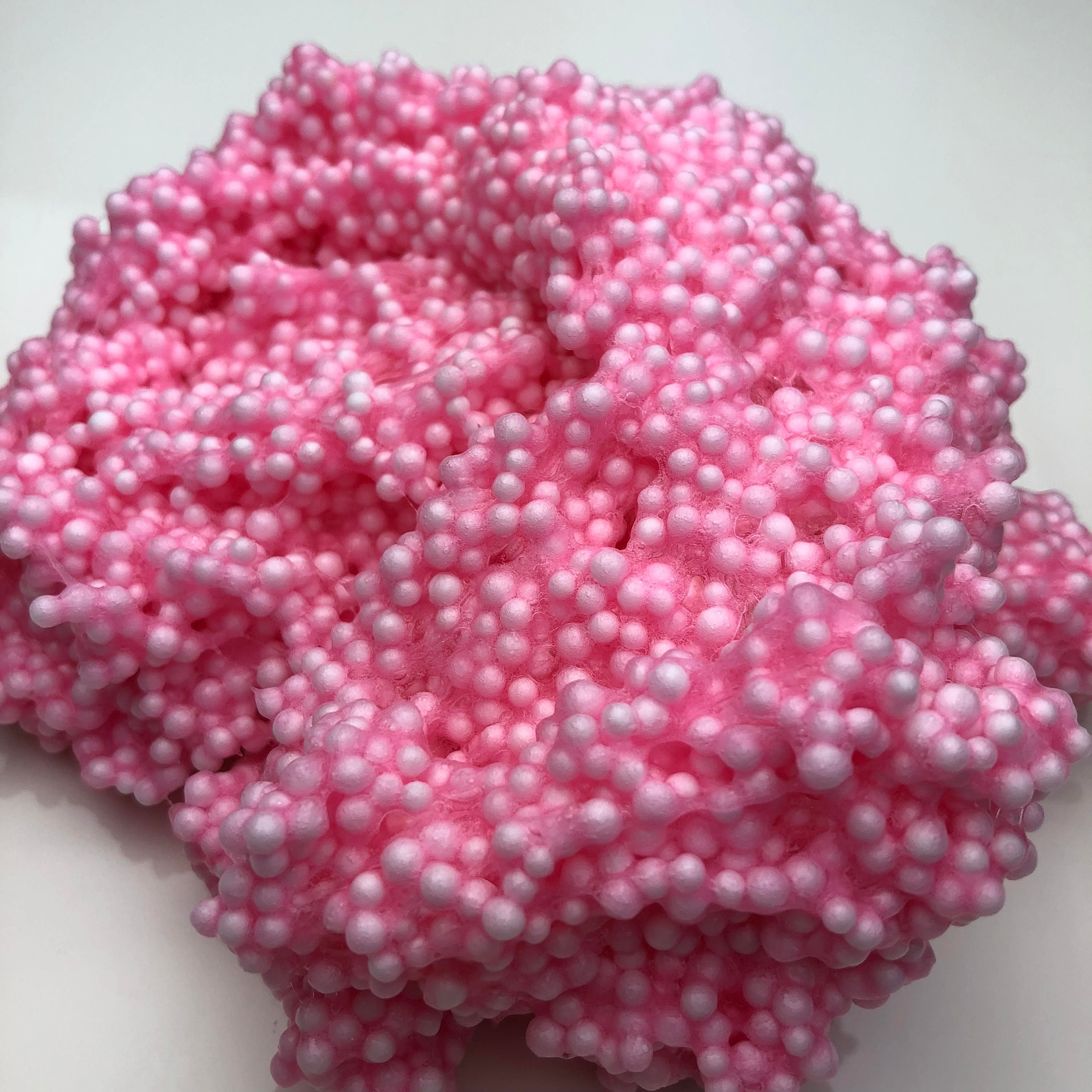 Strawberry Cheesecake Floam Slime - Clear Based Slime W/ Foam Beads ...