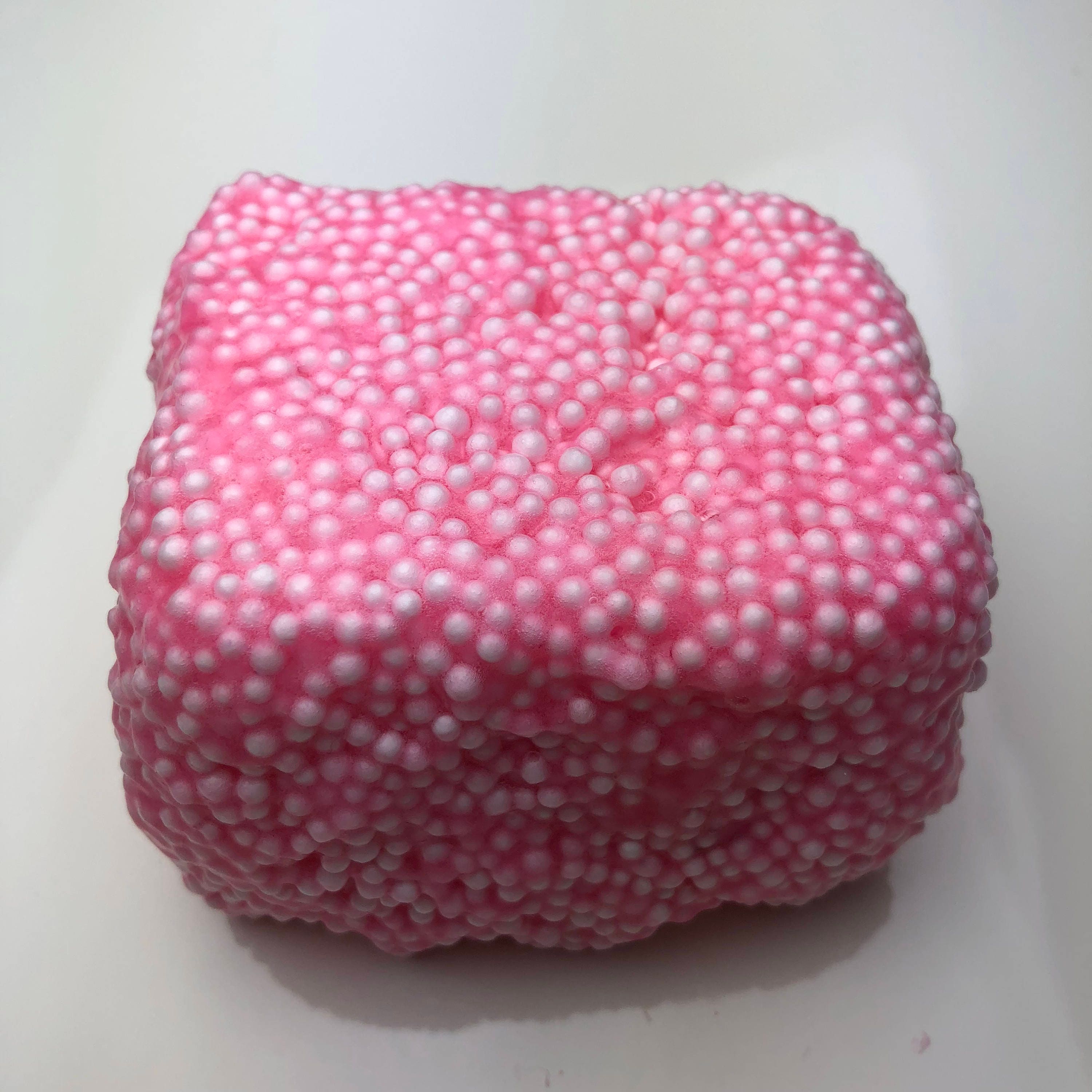 Strawberry Cheesecake Floam Slime - Clear Based Slime W/ Foam Beads ...