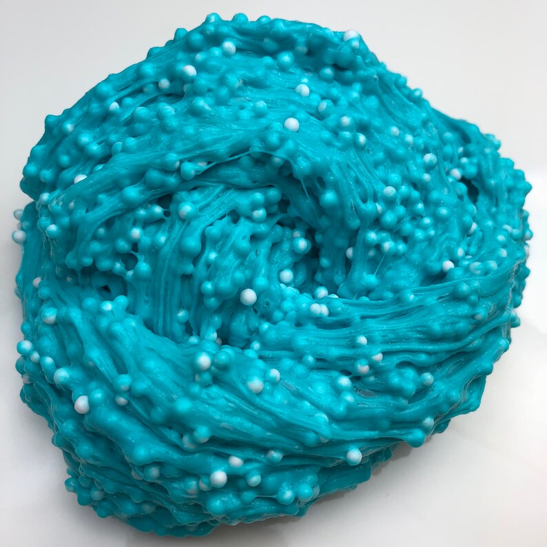 Blue Icing Crunchy Floam Slime scented - Etsy