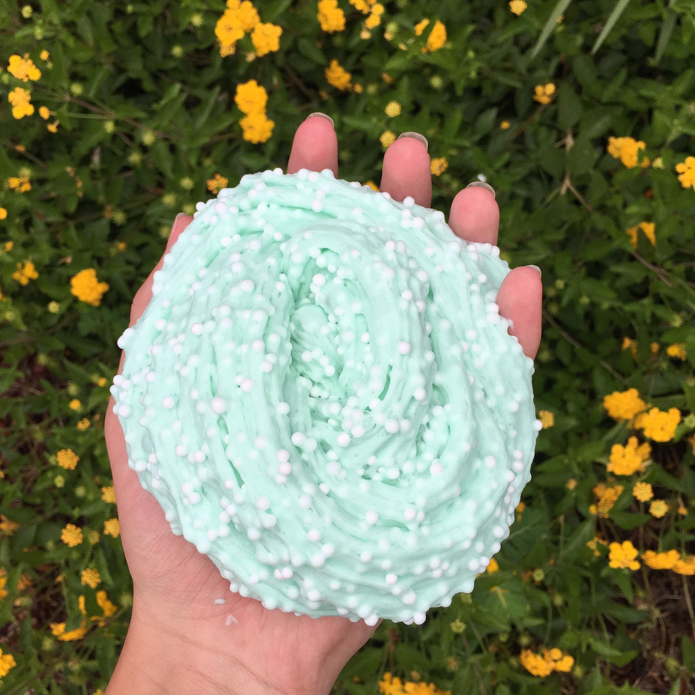 Mint to Be Crunchy Floam Slime scented Slime Crunchy - Etsy