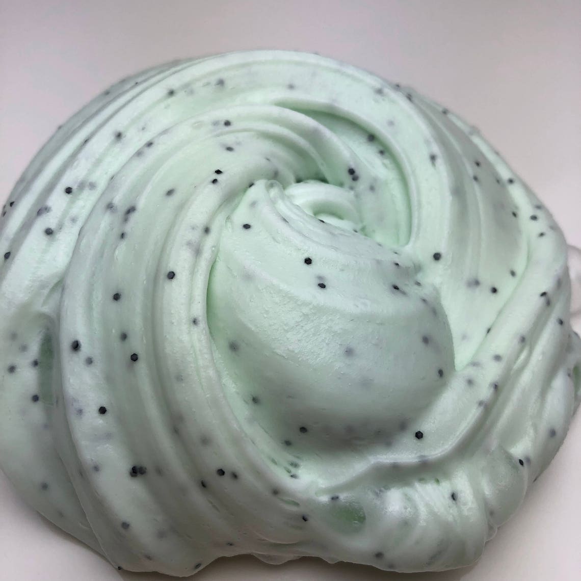 Mint Chocolate Chip Slime Mint Fluffy Slime scented | Etsy