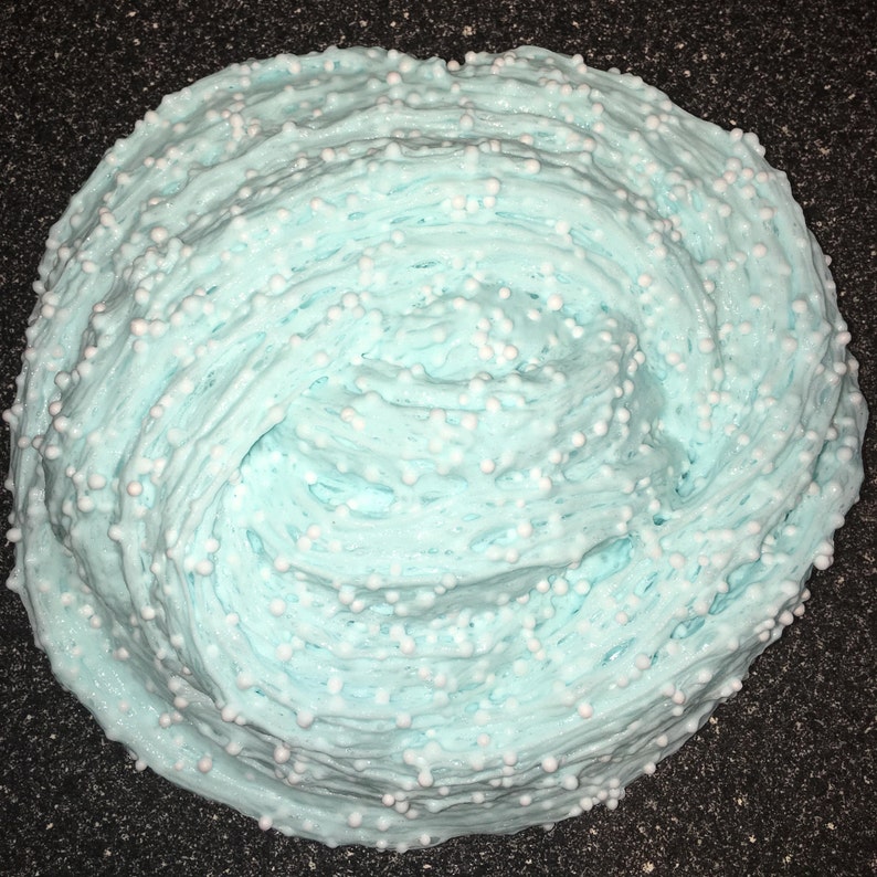 Sky Blue Crunchy Floam Slime scented - Etsy UK