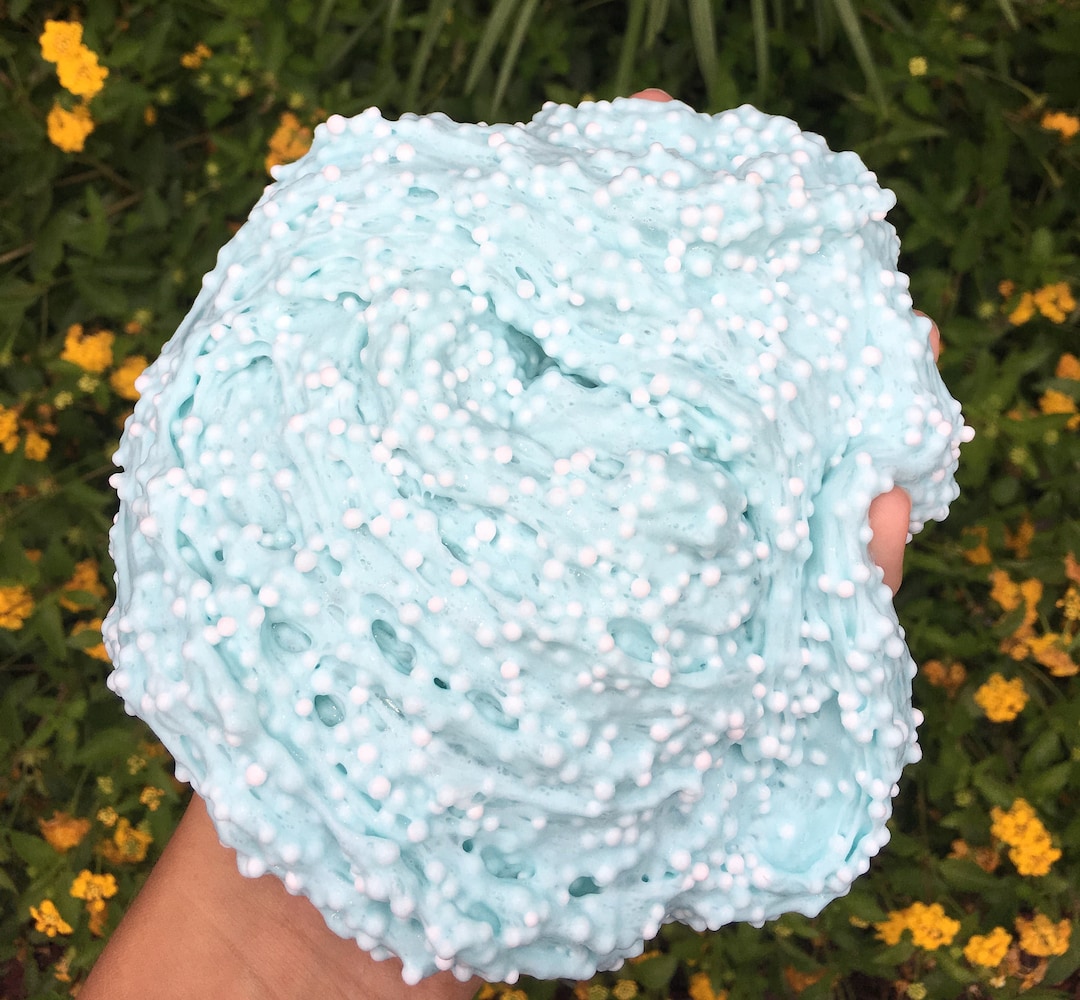 Sky Blue Crunchy Floam Slime (scented) - Etsy