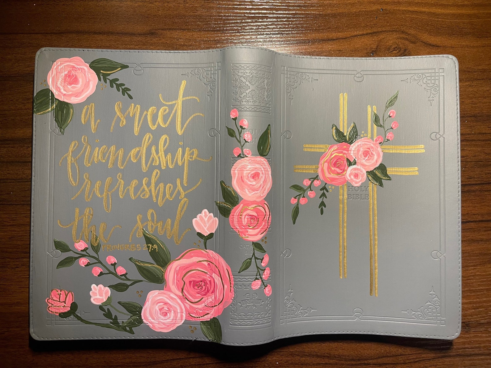 Hand Painted Bible - Etsy