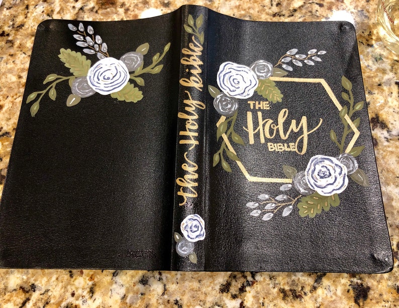 Hand Painted Bible - Etsy