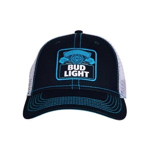 Bud Light Bottle Crest Cotton Twill Mesh Back Snapback Hat - Etsy