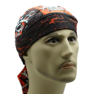 Headwrap DANBANNA Star Skull Du-rag Skull Cap Doo Rag Bandana - Etsy