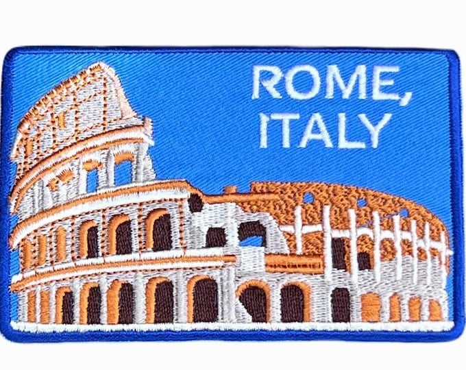 Patch Flag Embroidered Applique Iron on Backpack Spqr Roma Rome Roman ...