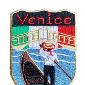 Venice Italy Patch 3.5 Inch Embroidered Iron / Sew on Badge - Etsy