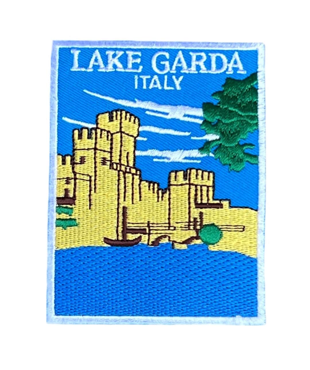 Lake Garda Italy Patch (3.5 Inch) Iron-on/sew-on Badge Travel Europe ...