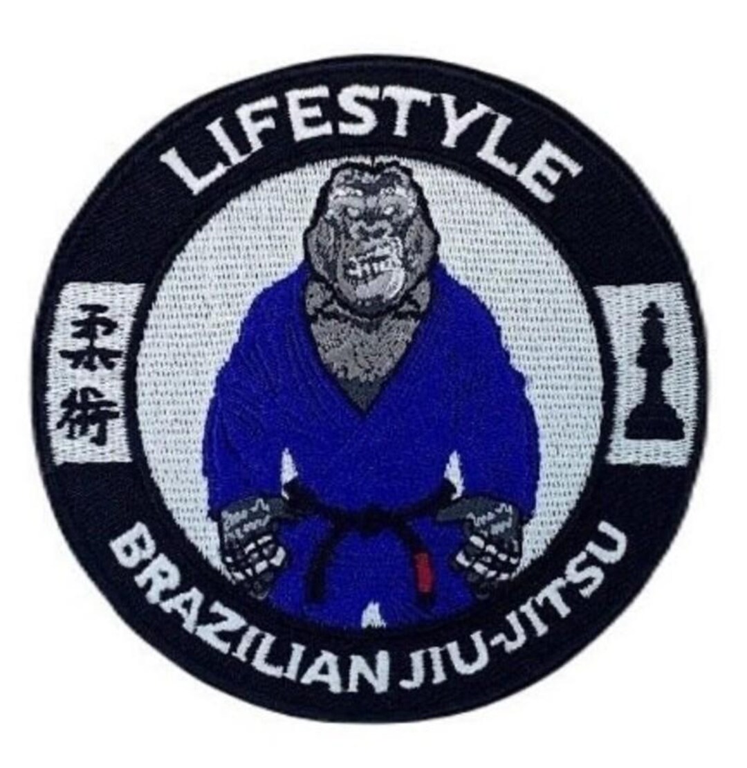 Brazilian Jiu Jitsu Lifestyle Patch Gorilla Iron/sew-on Badge (90mm ...