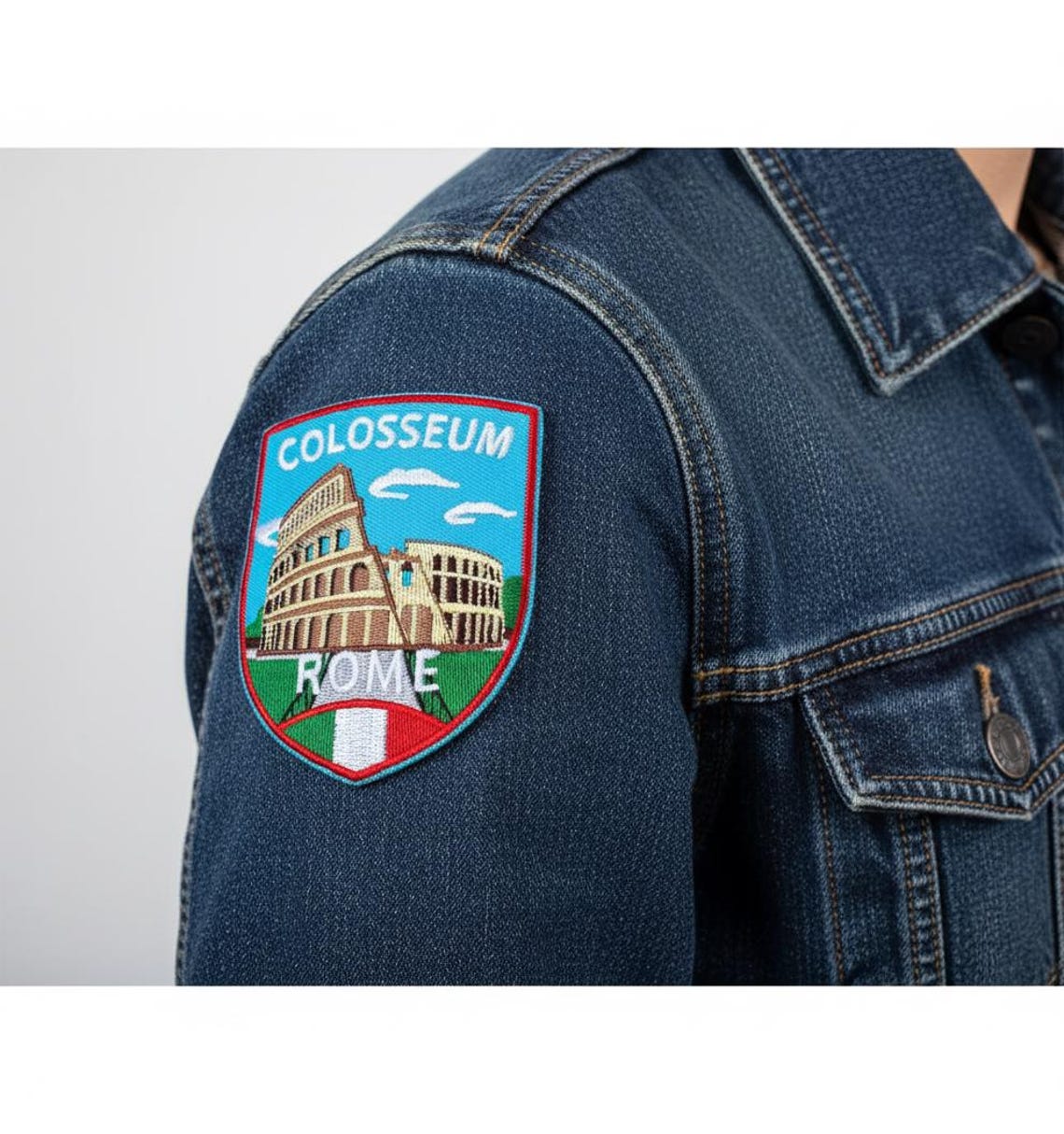 Colosseum Rome Italy Patch Embroidered Iron-on/sew-on Badge (3 Inch ...