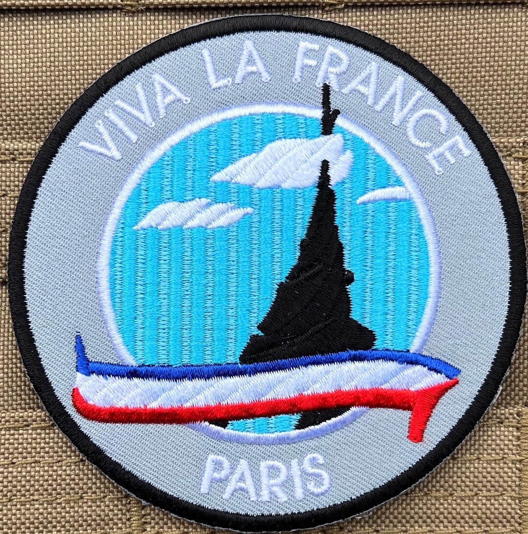 Viva La France Patch 3.5 Inch Embroidered Iron/sew-on Badge - Etsy