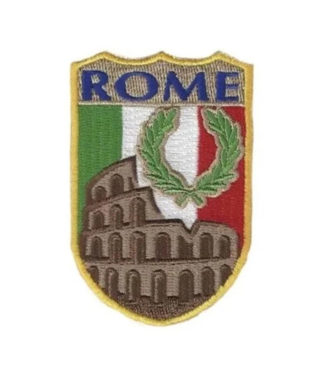 Rome Italy Patch (3 Inch) Iron or Sew-on Badge Travel Europe Appliqué ...