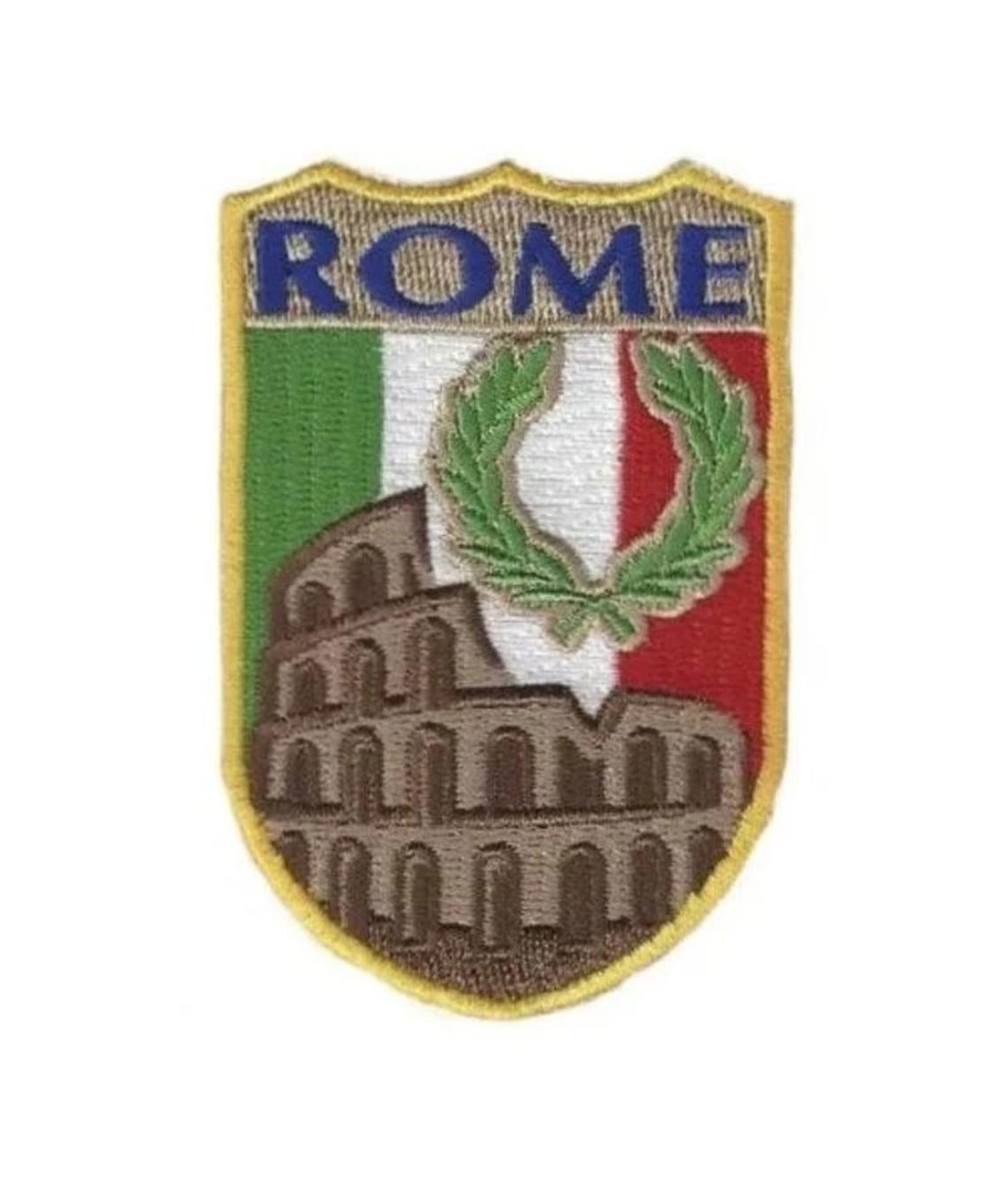 Rome Italy Patch (3 Inch) Iron or Sew-on Badge Travel Europe Appliqué ...