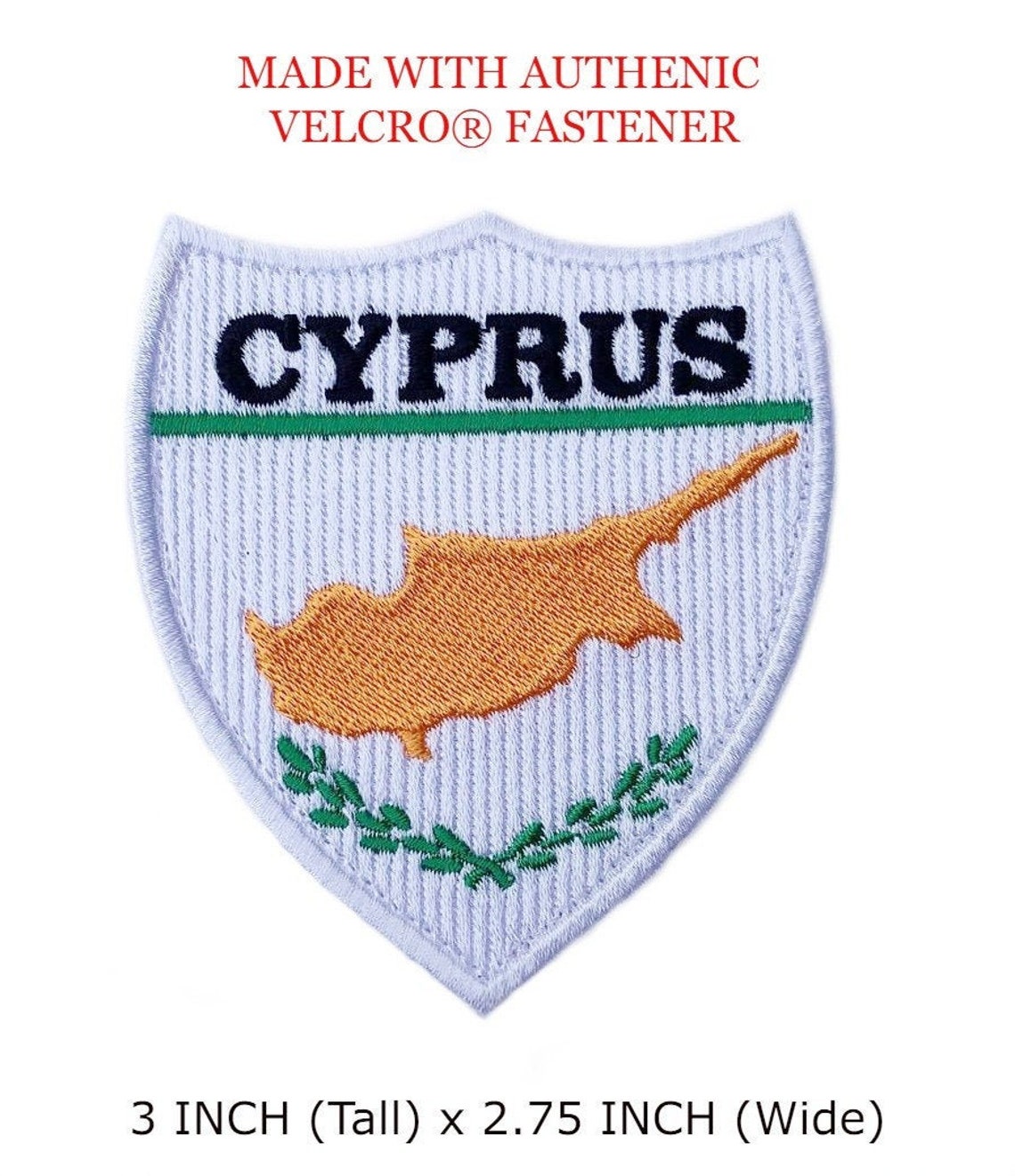 Cyprus Flag Patch (3 Inch) Embroidered National Badge (hook + Loop ...